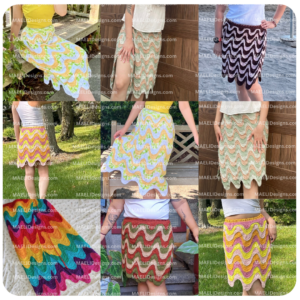 Meltdown Wrap Shorts/Pants/Skirt - Wavy -PDF Crochet Pattern - Made to ...